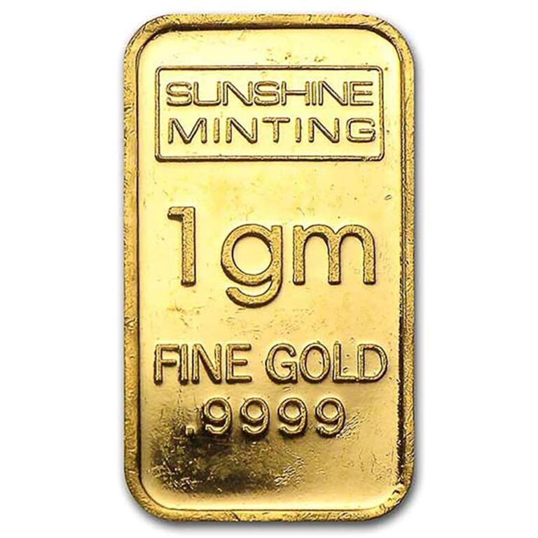 1 gram Gold Bar - Secondary Market - ampex.com